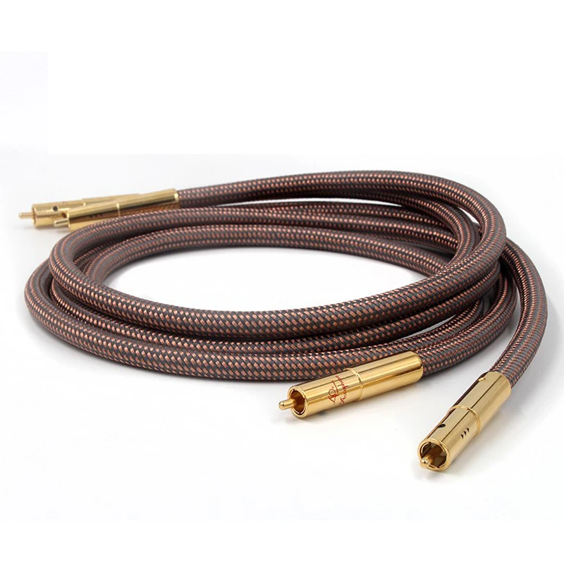 A pair Accuphase OCC pure copper RCA Interconnect Audio Cable - 1.5M ...
