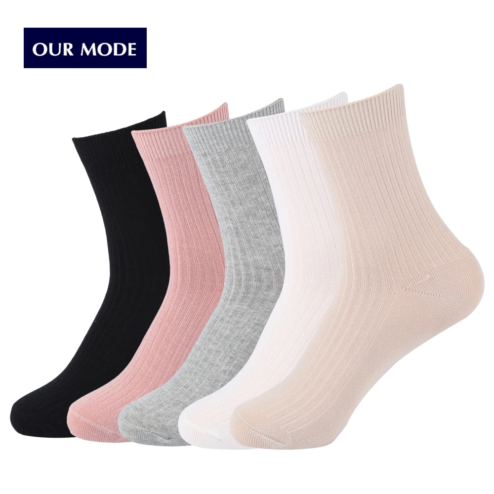 OUR MODE women autumn winter high quality brand cotton socks female ...
