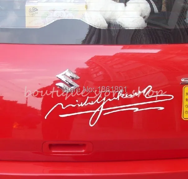 Michael Jackson signature Eyelid front windshield rear bumper car ...