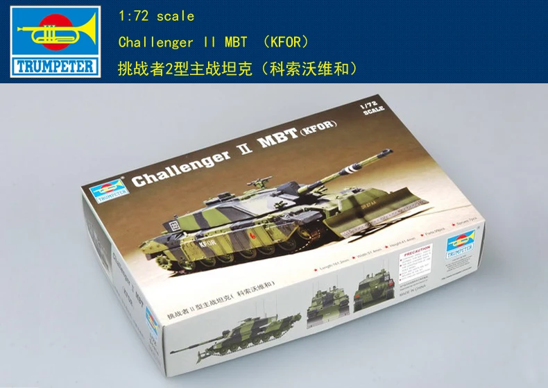 1/72 Challenger 2 Type Main Battle Tank (kosovo Peacekeeping) 07216 ...