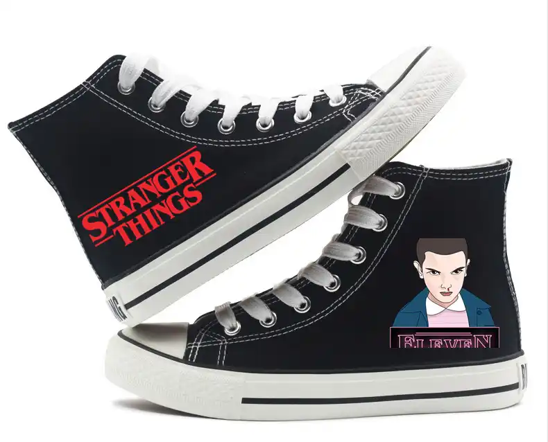 New Stranger Things Eleven 11 DEMOGORGON printing canvas shoes Men ...