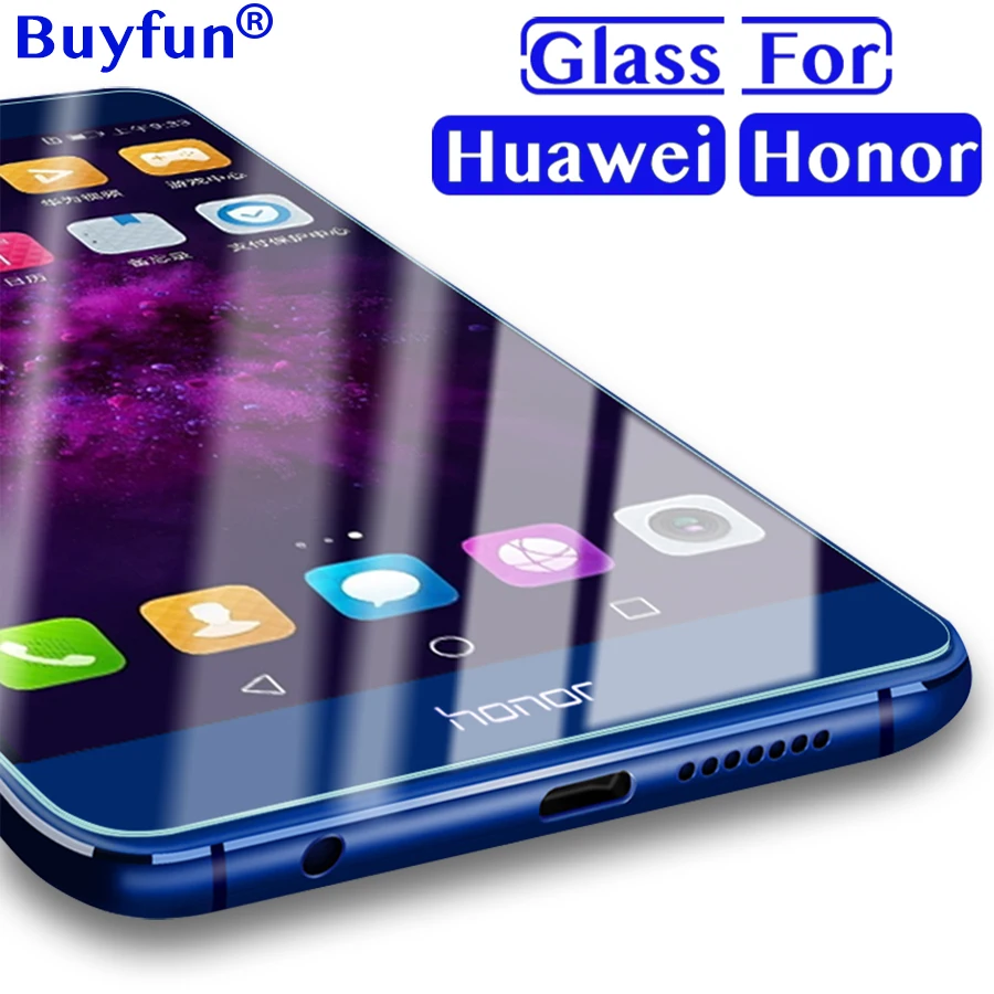Screen Protector On For Huawei Honor 9 Tempered Glass For Huawei Honor ...