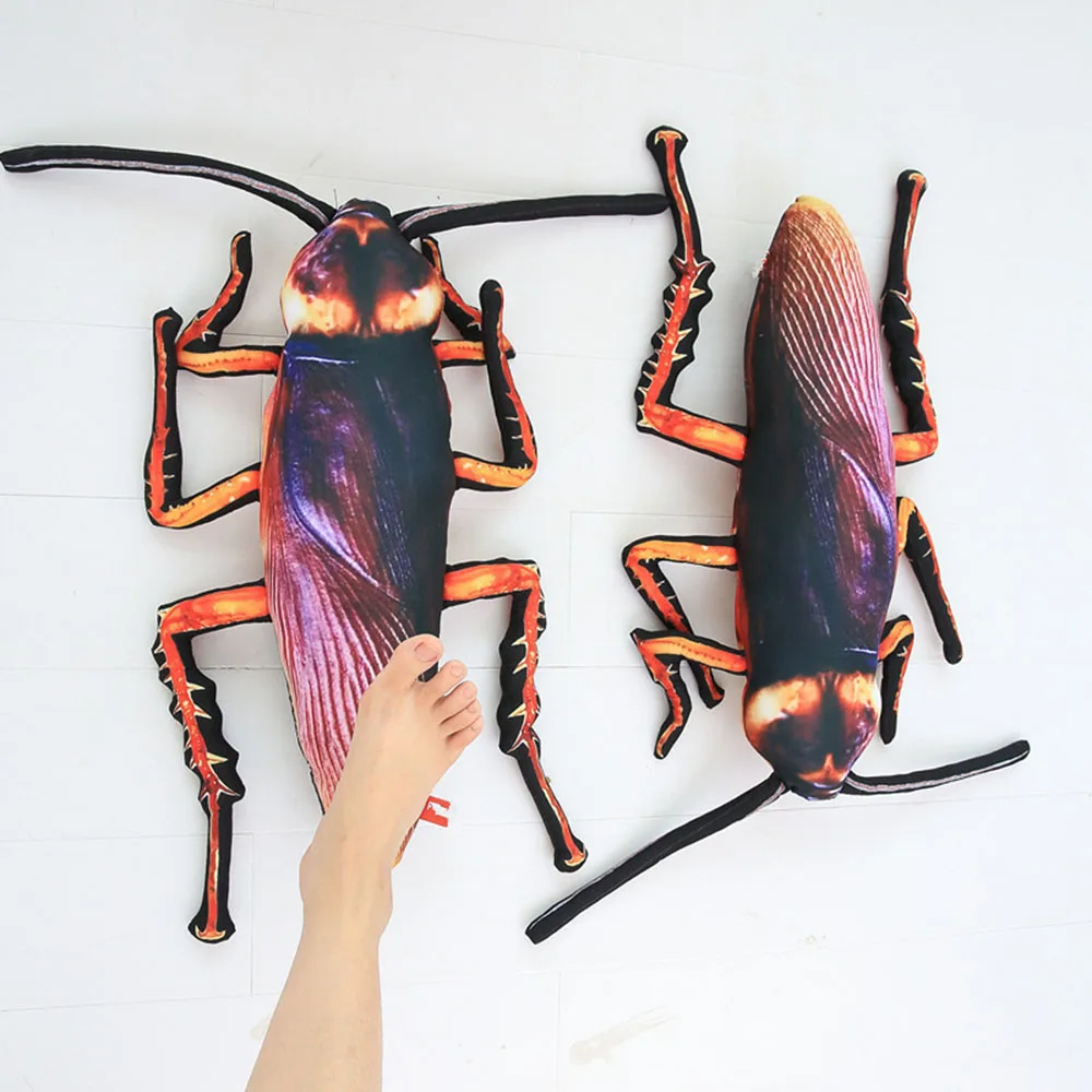 35CM Big Fun Joke simulation plush cockroaches Kid Toy Gags Baby ...