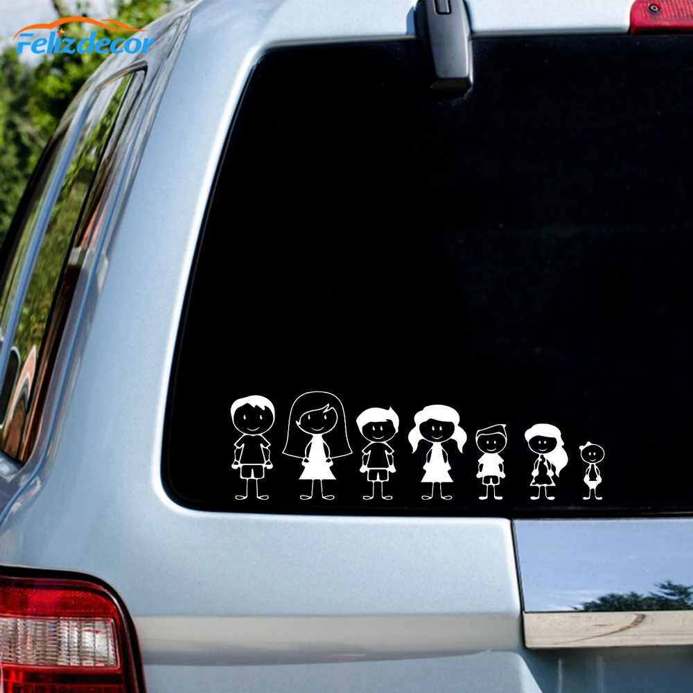 Stick-figure Family Car Decals: Are They Dangerous?