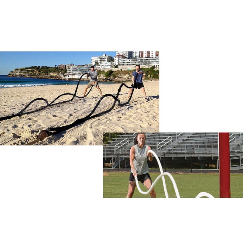 15m Battle Rope Training Rope - Mountainotes LCC Outdoors and Fitness