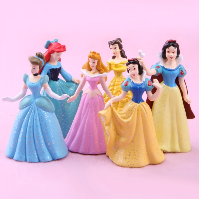 Disney Products For Kids 6Pcs/Set Wholesale Princess Action Figures ...