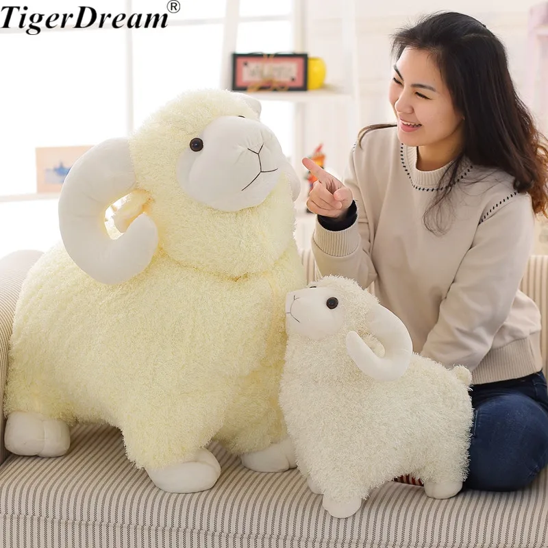 One Piece Cartoon Sheep Plush Toy Soft Pp Cotton Stuffed Sheep Doll ...