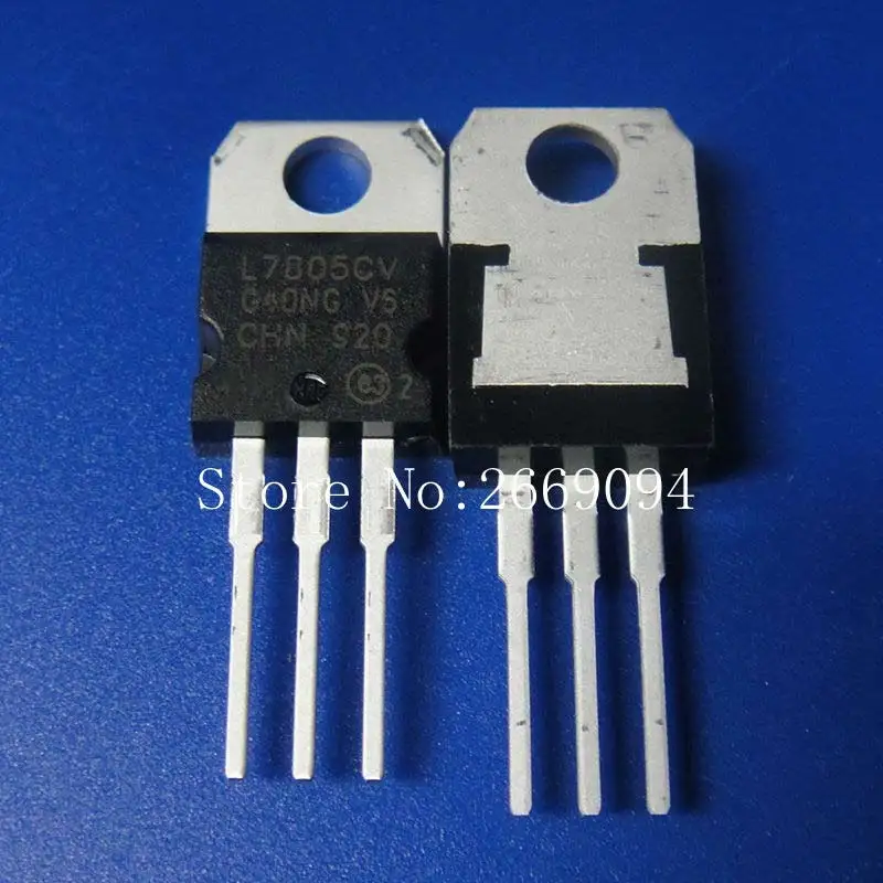 Regulador de voltaje L7805CV L7805 7805 5 V 1.5A TO 220, 10 unidades, envío gratis|regulator 5v ...