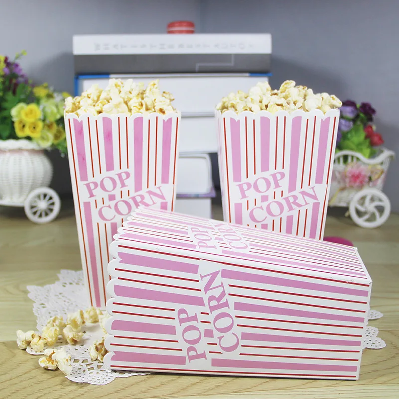 Pink Popcorn Boxes