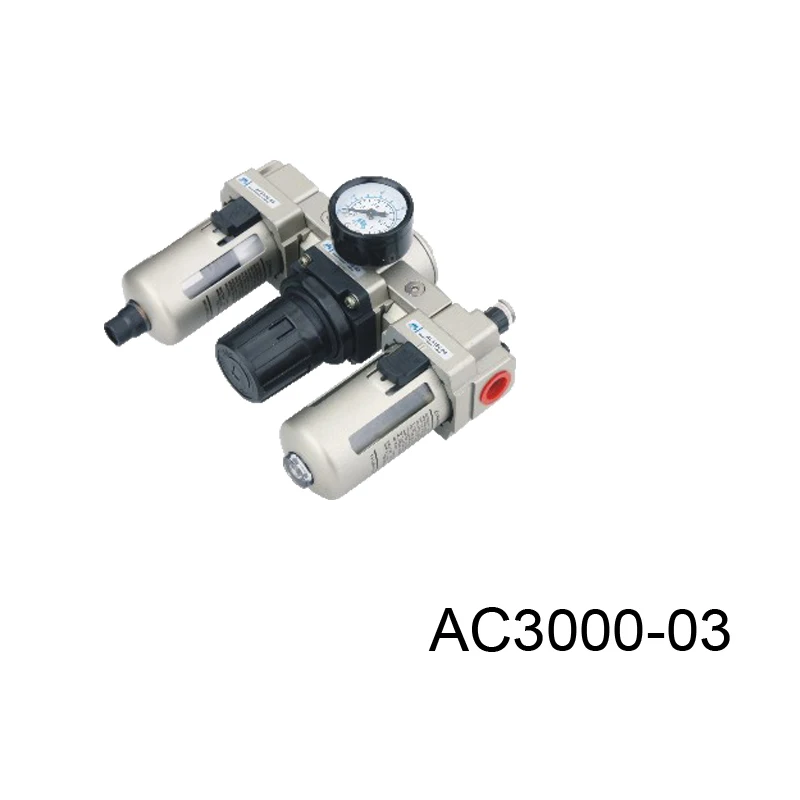 AC3000 03 3/8" Pneumatic FRL Air Filter Regulator Combination AF3000 ...