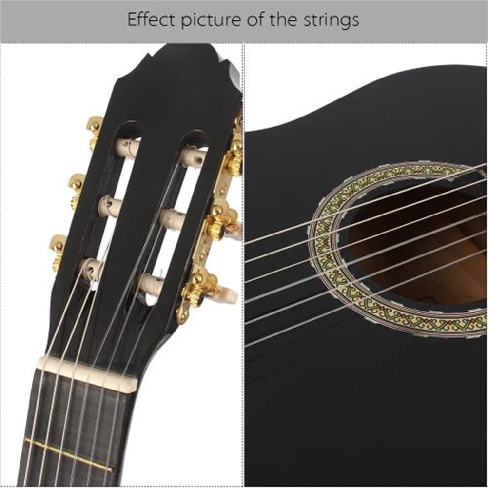 Acoustic Guitar Strings 1st 6th 6pcs Strings Silver Plated Copper Alloy ...