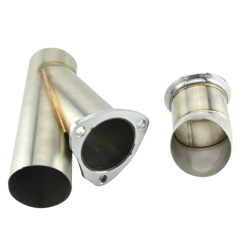 2 Inch Remote Control Cut Out Stainless Steel Y Headers Catback Pair ...