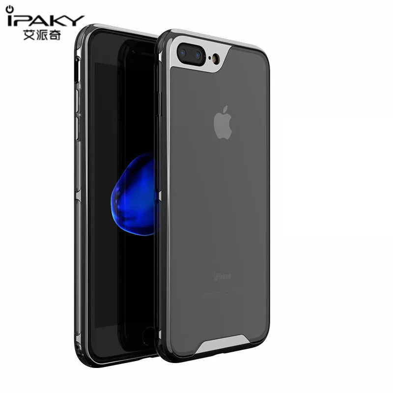 Original iPaky For iPhone 8 Case Cover PC Plating Frame Bumper + Soft ...