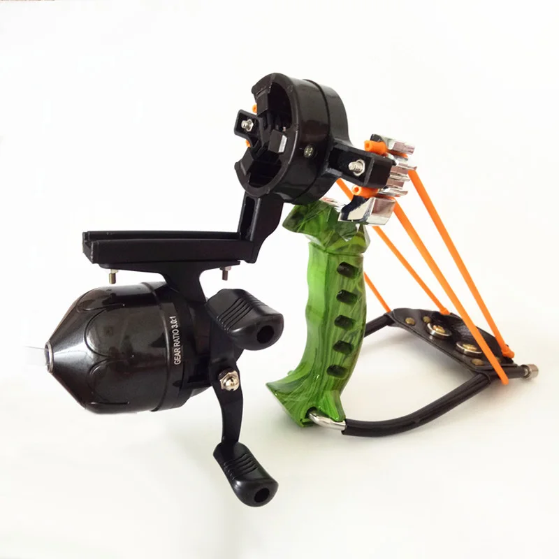 NEW High Velocity Hunting Fishing Slingshot Shooting Catapult Arrow Bow ...