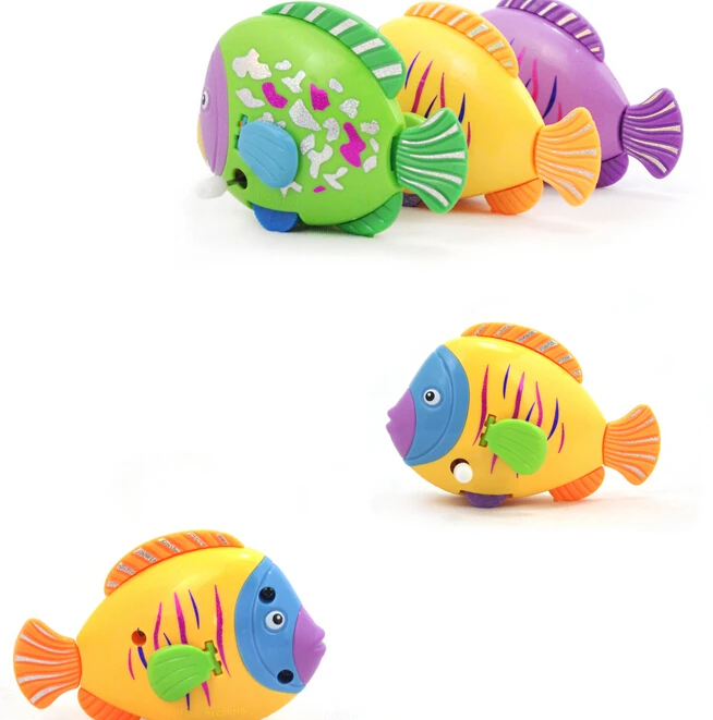 Wind Up Toys Colorful fish chain clockwork toys children toys clockwork ...