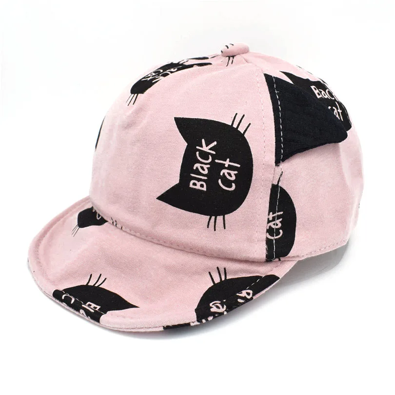 Cat cap boy print cartoon baby hat cap 2017 new autumn hats for girls ...