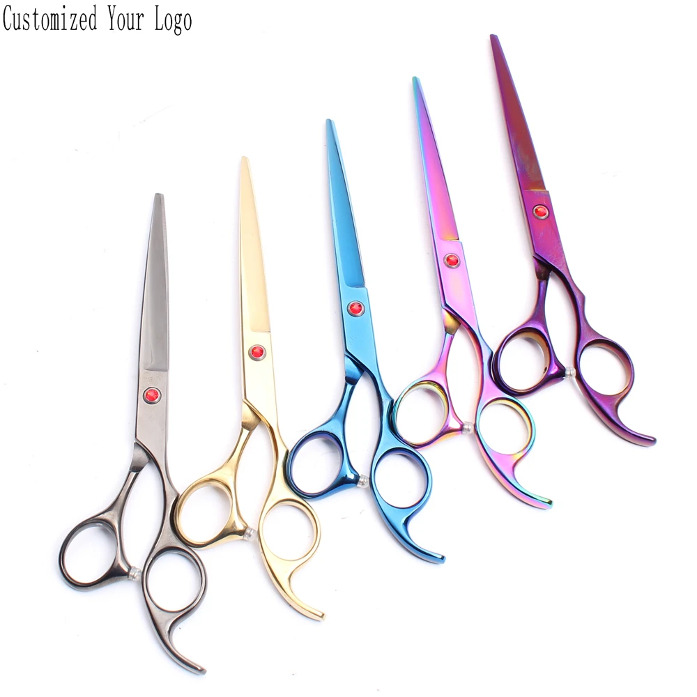 8-Stainless-Engraving-Logo-Dogs-Grooming-Shears-Straight-Scissors ...