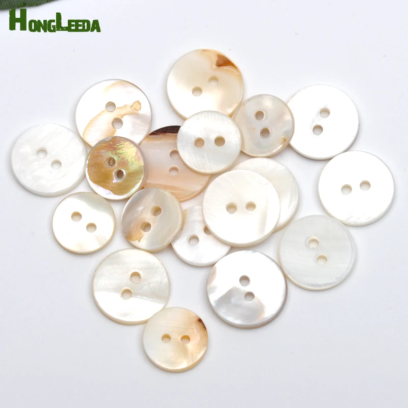 Aliexpress.com : Buy 100pcs/lot real Natural shell buttons 12.5mm/15mm ...