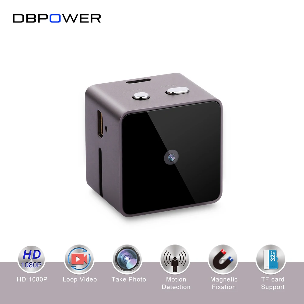 DBPOWER Mini camera HD 1080P Mini Camcorder Action Camera DV Video ...