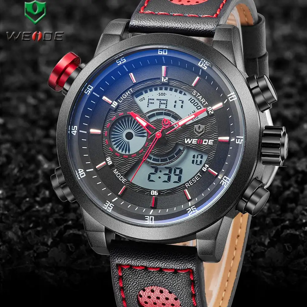 Luxury Brand WEIDE Watch Weide WH 3401 Analog Digital Watches LED ...