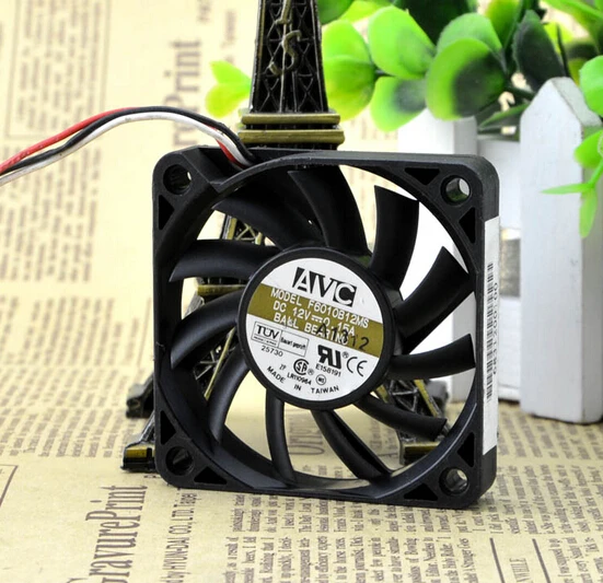 60*60*10 12V 0.15A 6CM dual ball 3 line CPU chassis fan F6010B12MS ...
