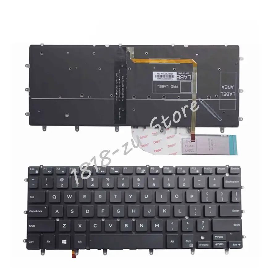 US-backlit-laptop-keyboard-for-DELL-Inspiron-XPS-13-7000-7347-7348-7352 ...