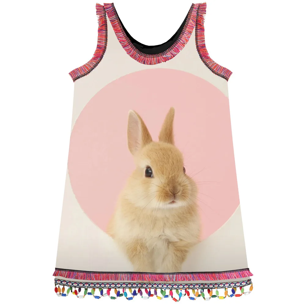 Summer style brand Children Designer Fashion The rabbit Print baby Kids ...