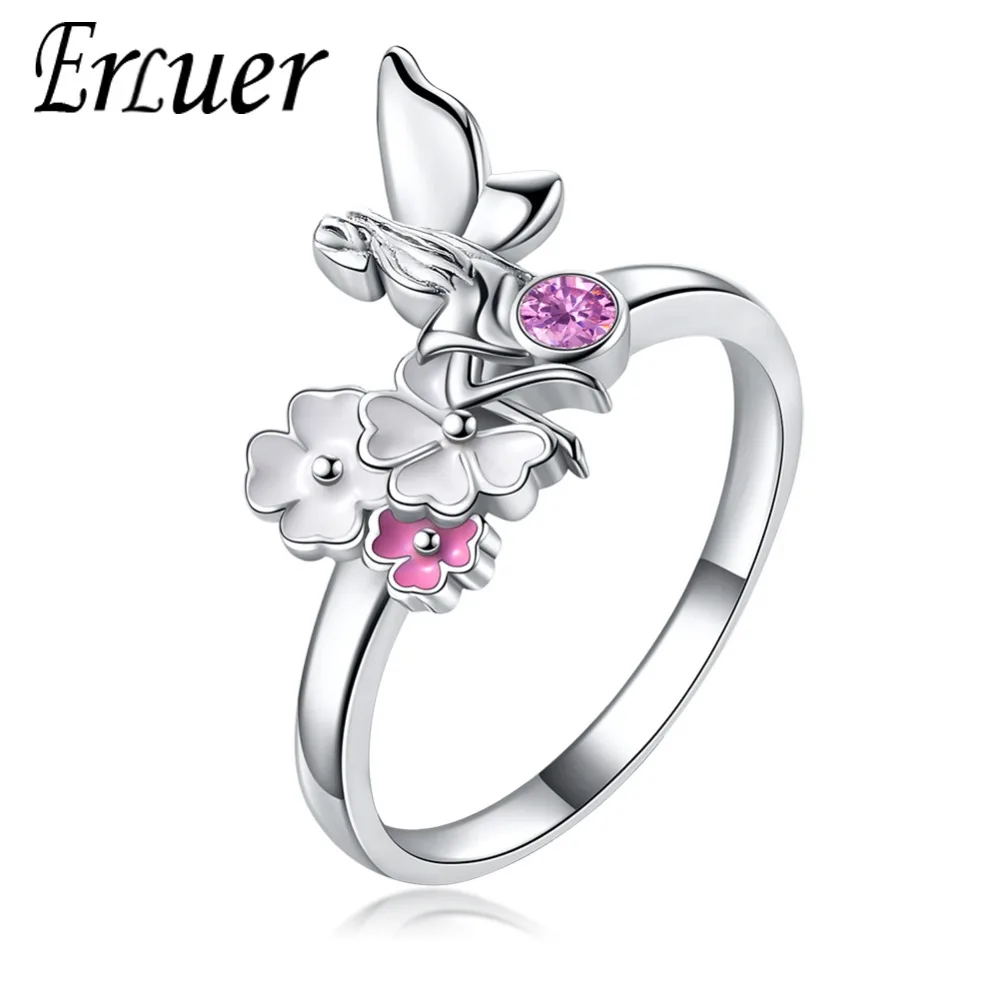 Erluer Fashion Romantic Jewelry Ring Classic Casual Cute Elf Jewellery ...