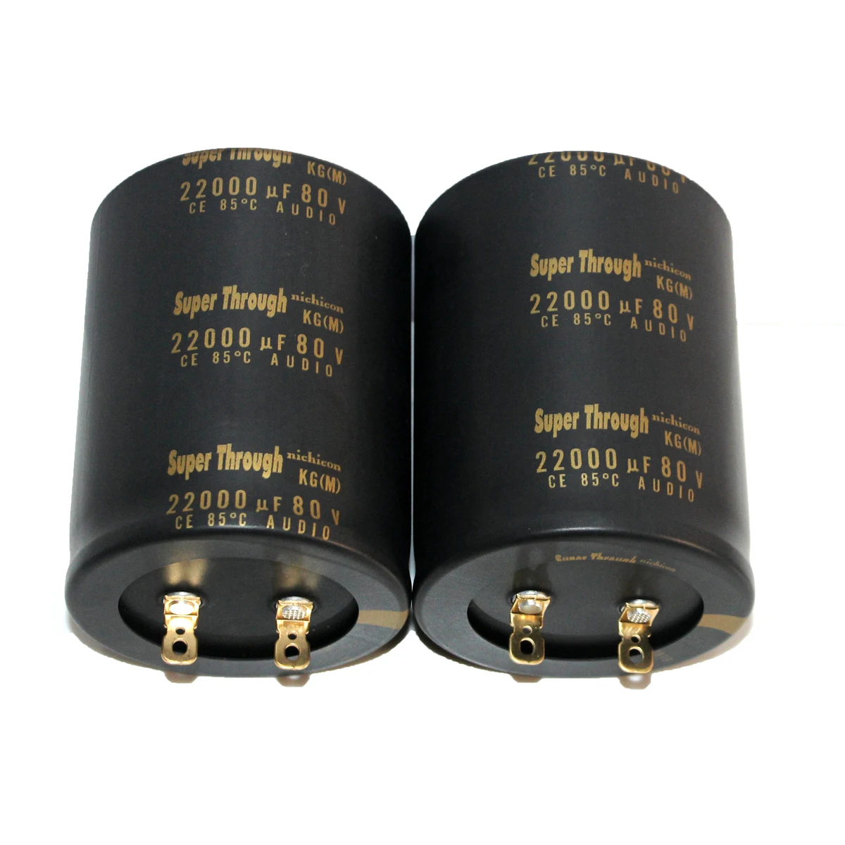 2pcs original nichicon Super Through 22000uf/80v KG series audio ...