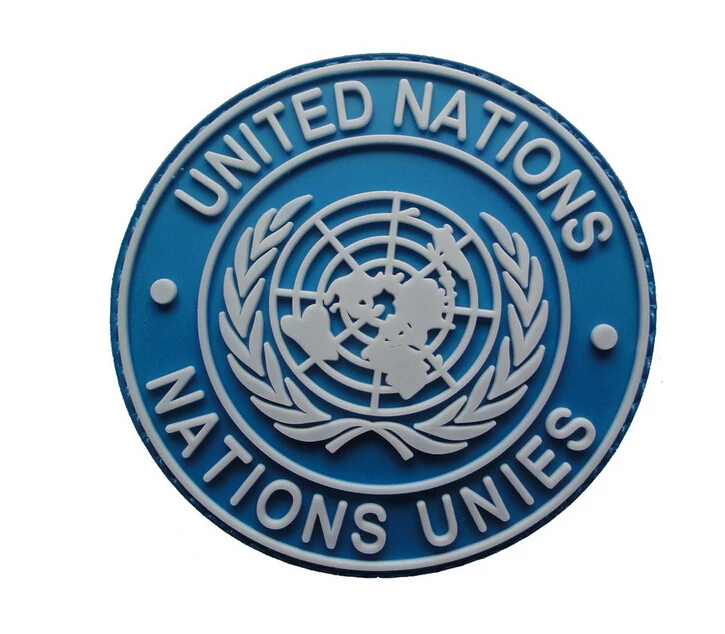 UN United Nations U.N. Badge PVC TACTICAL ARMY Patch 3D PVC RUBBER ...