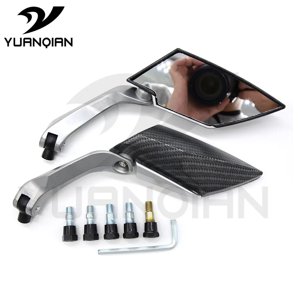 Universal Motorcycle 8mm 10mm Thread Rearview Mirror Chopper Cruiser