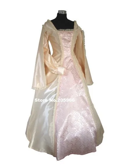 Pink Princess Style Ladies Deluxe Quality Medieval Renaissance Costume ...