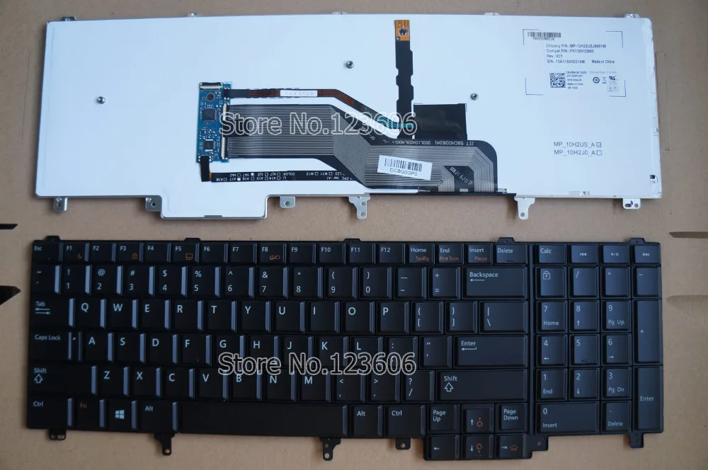 NEW Keyboard For DELL PRECISION M4800 M6800 US Backlit Black with ...