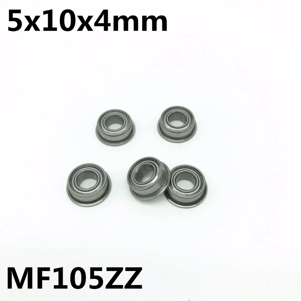 50Pcs MF105ZZ 5x10x4mm 플랜지 베어링 깊은 홈 볼 베어링 고품질 MF105Z MF105|bearing 5x10x4|bearing bearingbearing ...