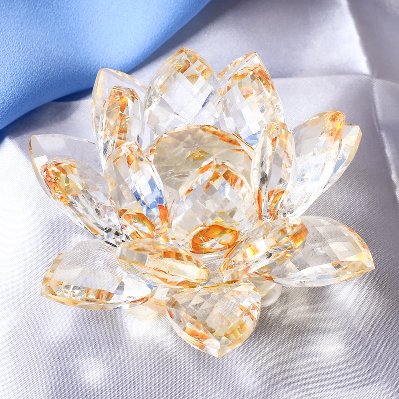 Lotus Crystal Feng Shui [Available in 8 colors and 3 sizes]
