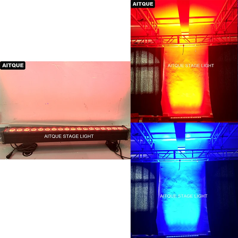 Led exterior building lights dmx bar 18x15w rgbwa uv 6in1 led wall ...