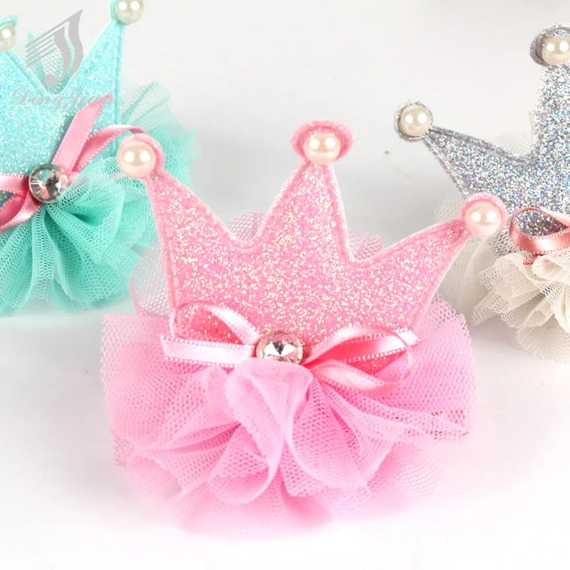 Barrette Hairpin Cute Kids Crown Pearl Princess Solid Girls Hair Clip ...