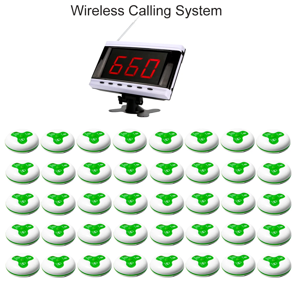 JINGLE BELLS Wireless Hotel Calling System Restaurant Pager System 1 ...