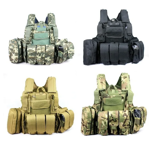 Marine Ciras Tactical Combat Armor Heavy Duty Vest With Pouches 24kg