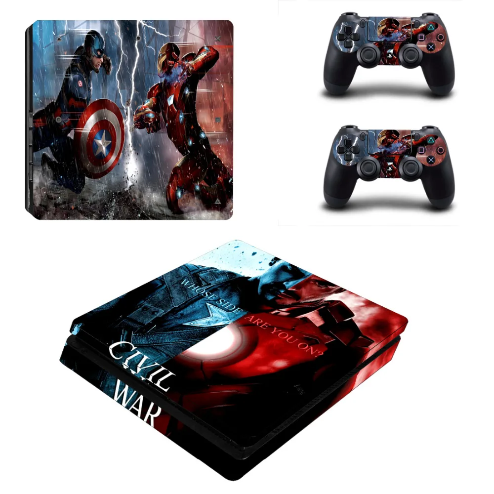 Avengers Captain America Skin Sticker for PS4 Slim - ConsoleSkins.co