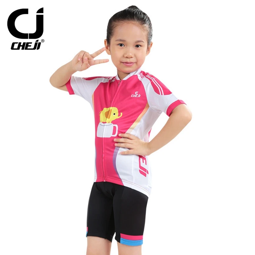 Cool Parents and kids Bike Clothing coffee elephant Cycling Jerseys ...