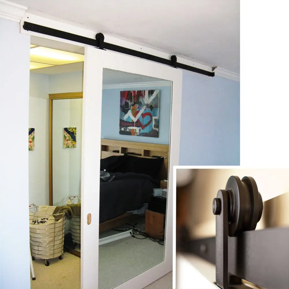 4Ft / 5Ft 6Ft 6,6 Láb 8 Lábú Faajtó Antik Belső Toló Pajta Hardver ...