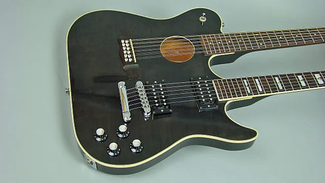 Custom Electric Guitar, Double Neck Acoustic Electric Guitars EQ, 12 ...