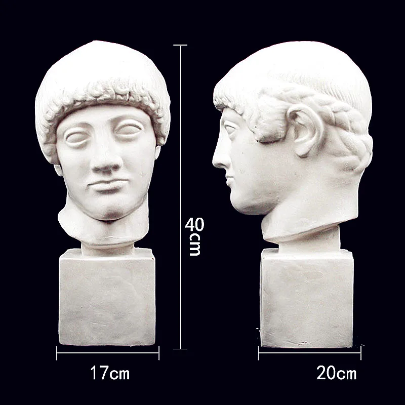 Apollo Head Portraits Bust Gypsum Solar Deity Statue Home Decoration ...