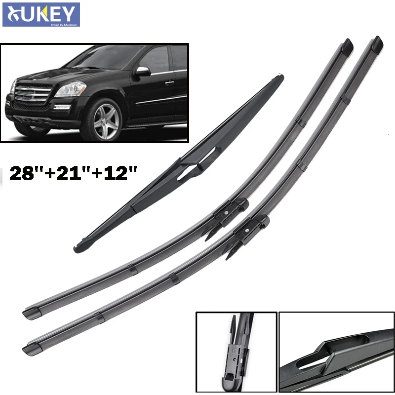 Xukey Front Rear Wiper Blades For Mercedes Benz R Gl M Ml Class W251 ...