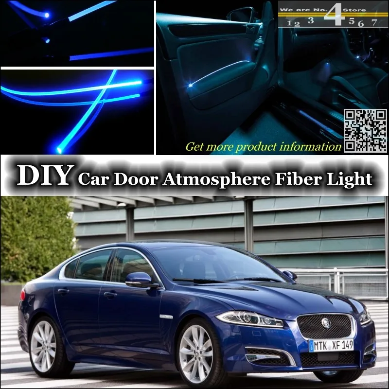 For Jaguar XF interior Ambient Light Tuning Atmosphere Fiber Optic Band ...