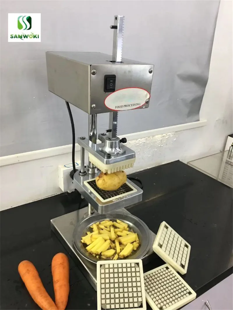 Vertical Potato Chip Cutter Potato Carrot Shredding Machine Electric