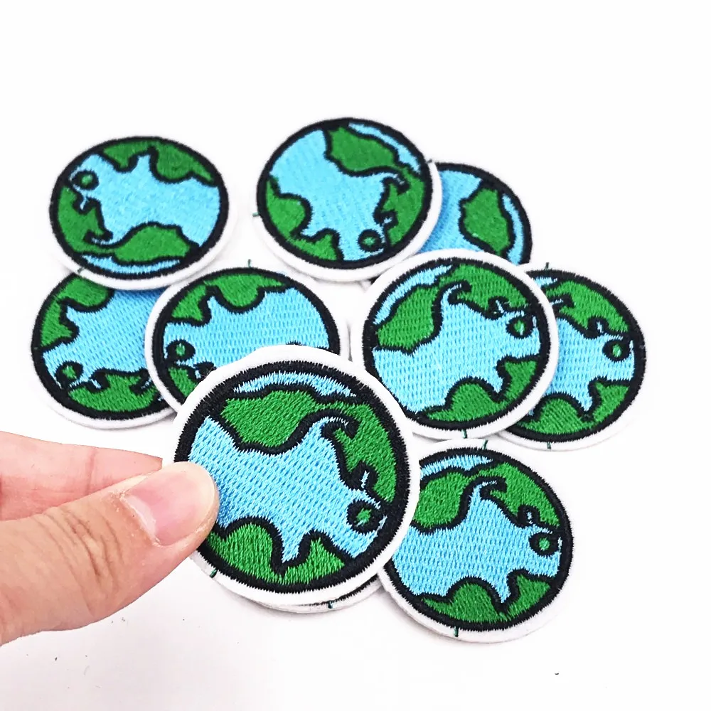 10PCS/lot Earth Planet embroidery patches for clothing Sewing on ...
