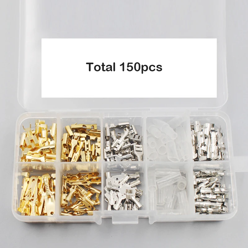 150Pcs изолированный Электрический провод обжимных разъёмов ...
