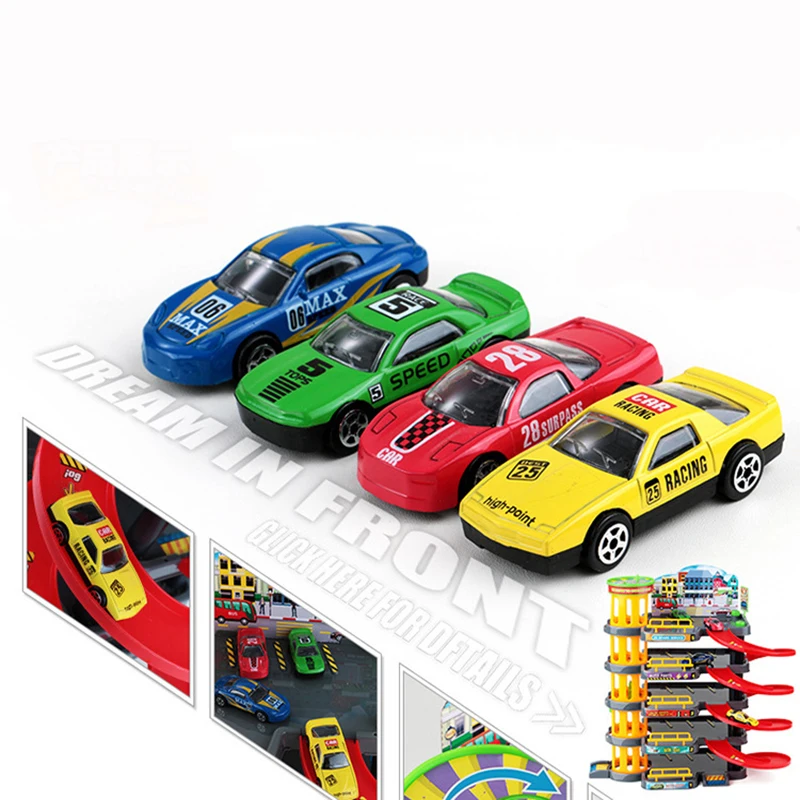 3D Car Parking lot 5 layer building Puzzle Assemble Car Toy DIY Slot ...